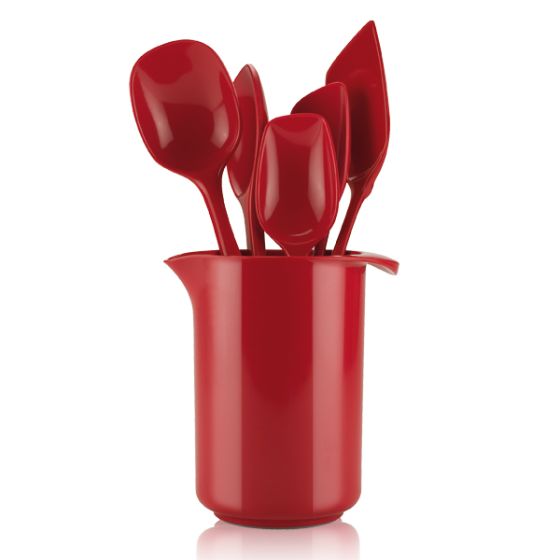 Rosti Mepal - Köksredskap - Mixkanna och 5 redskap röd | dukatbord.se